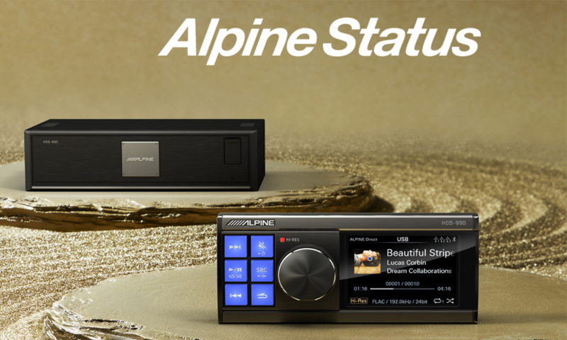 阿尔派(Alpine)小F1汽车音响Alpine Status系列阿尔派HDS-990 Hi-Res高音质音频媒体播放器-重庆圣听汽车音响