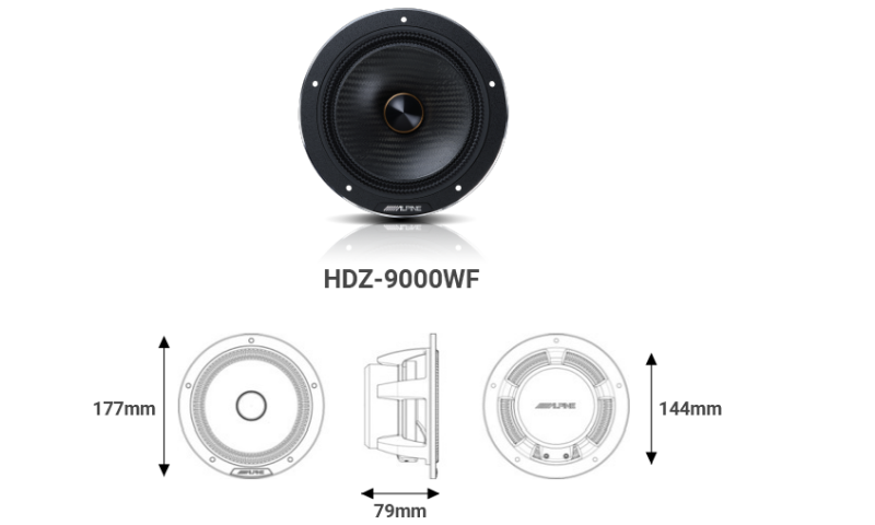 阿尔派(Alpine)大F1汽车音响Alpine F1 Status系列阿尔派HDZ-9000 Hi-Res高音质四分频扬声器系统-重庆圣听汽车音响